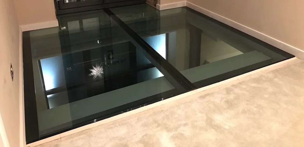 internal walk on glass floor panels | Structural Glass Design | Walk on ...