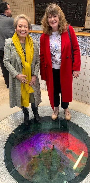 circular walk on glass floor panel well cover lights Lancashire ...